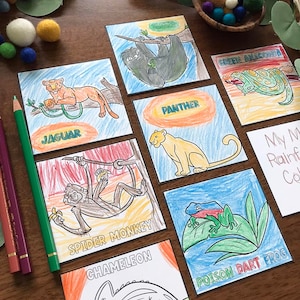 Mini Rainforest Animals Coloring Book, Rainforest Coloring Pages ...