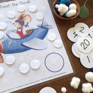 Count the Clouds Printable Activity for Kids, Busy Book, Busy Binder ...
