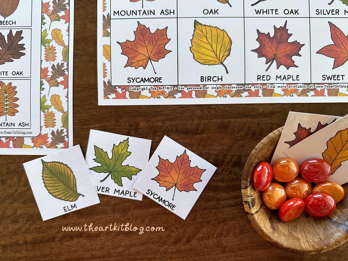 Fall Leaves Bingo, Bingo Game Printable, Fall Printables, Autumn ...