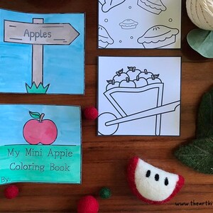 Mini Apple Coloring Book, Mini Apple Coloring Pages, Apple Coloring ...