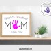 World's Greatest Mom, Handprint Footprint Art Craft, Mother's Day Craft ...