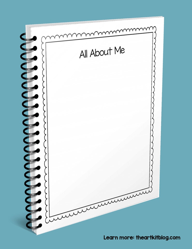 All About Me Journal for Kids - Printable - 40+ Pages of Fun Prompts ...