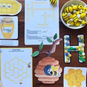 My Honey Bee Learning Pack, Unit Study, Busy Book, Supplemental ...