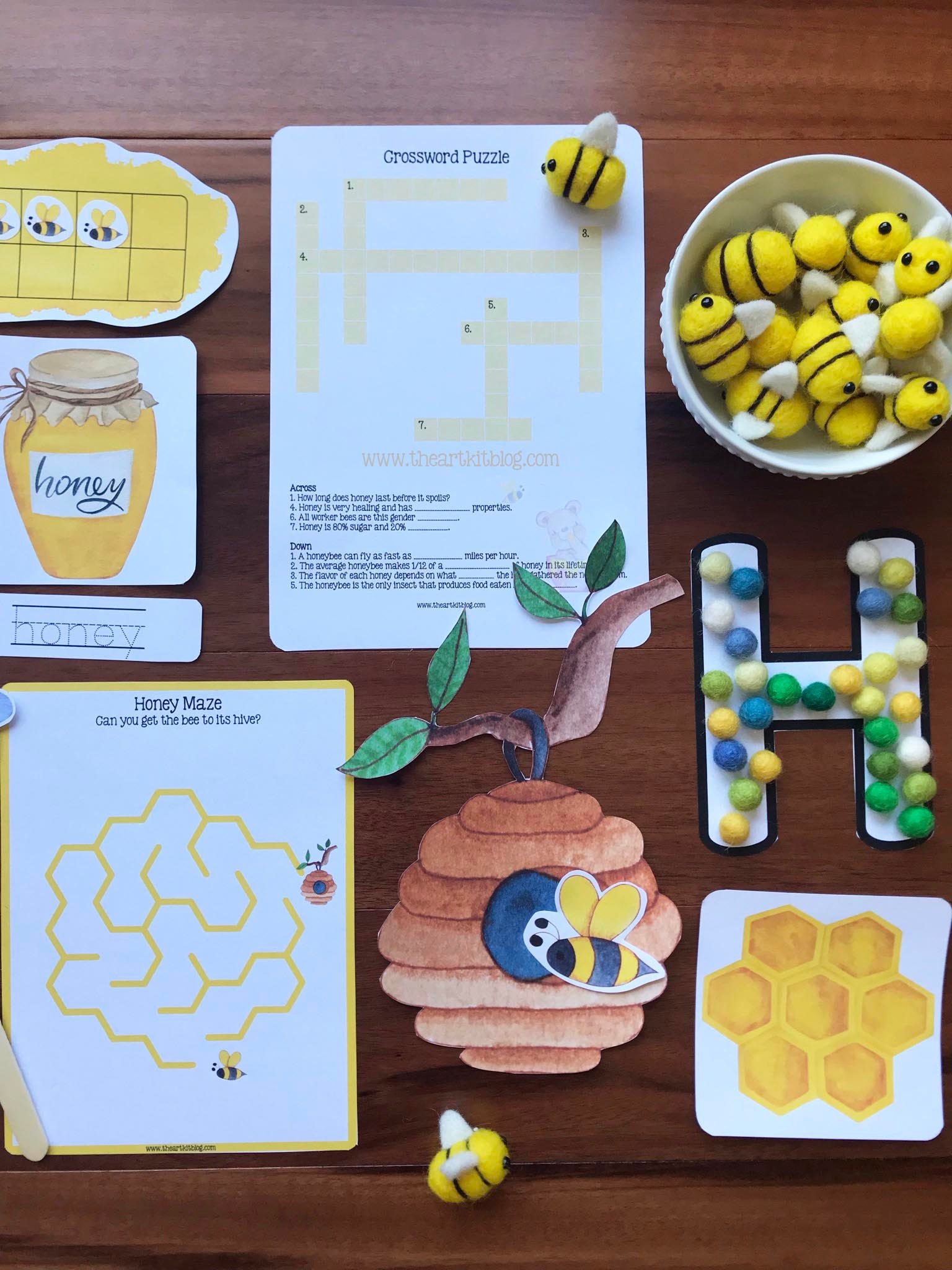 My Honey Bee Learning Pack Unit Study Busy Book - Etsy