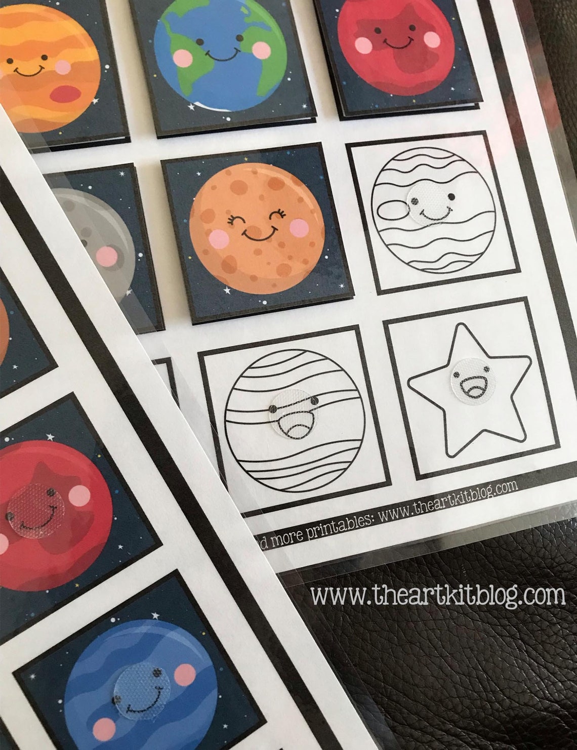 Solar System Space Matching Game Printable // Cute Kids - Etsy