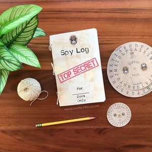 Cipher Wheel Printable for Kids, Spy Kit, Decoder Download, Spy Log ...