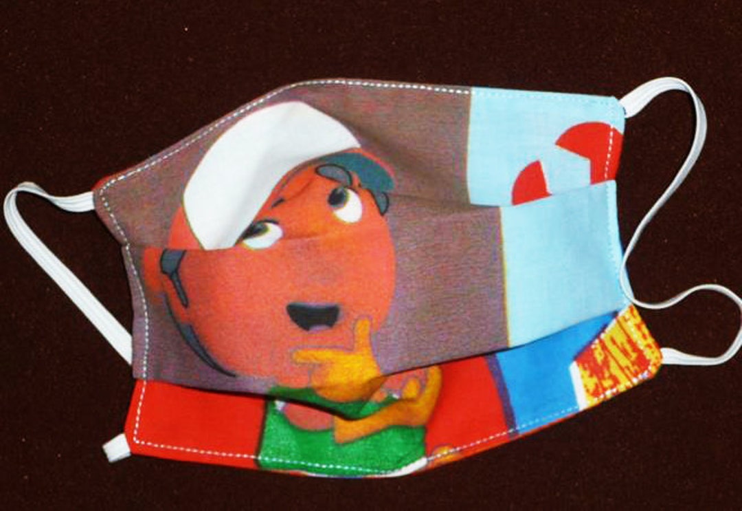 Children's Mask in Washable, Reusable and Reversible Fabric MANNY & His ...
