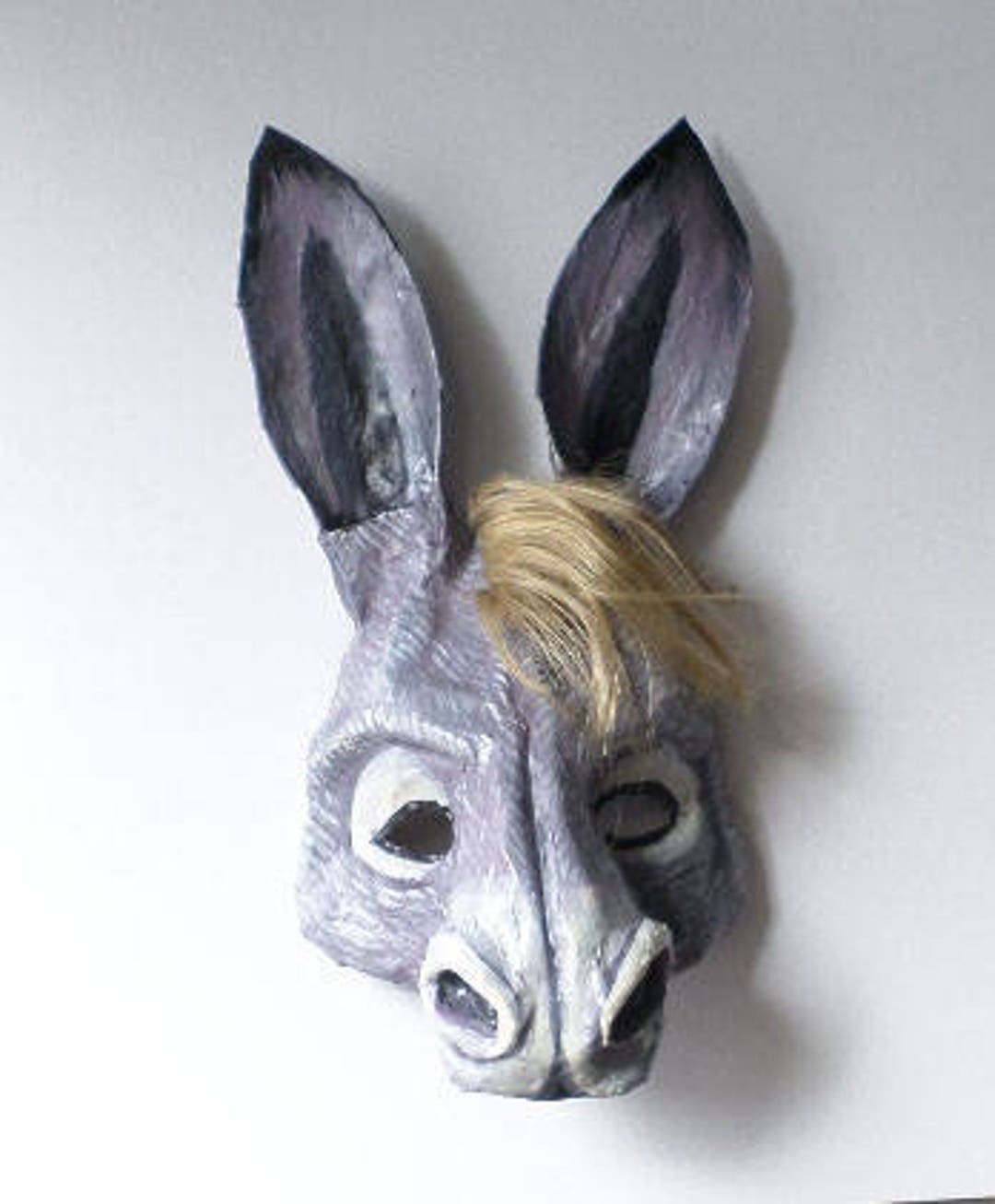 Donkey Mask, Donkey, Mule, Animal Mask, Wearable, Paper Mache - Etsy