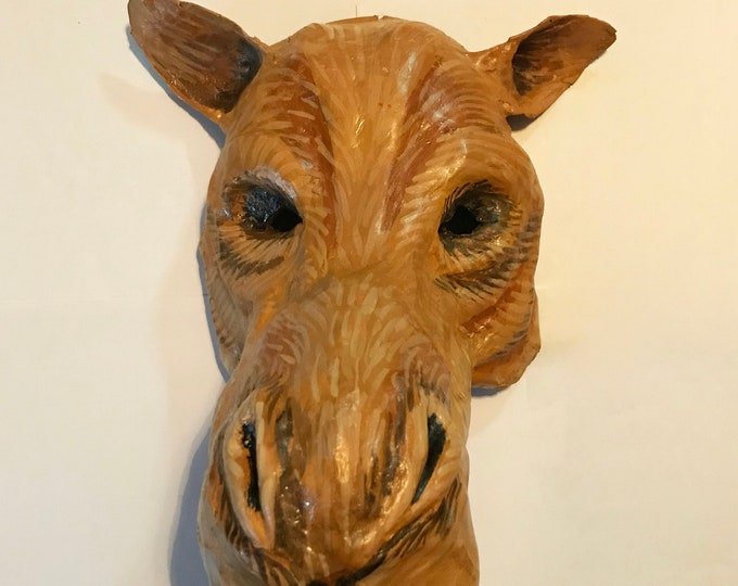 Camel Mask Animal Mask Paper Mache Wearable Costume Mask - Etsy