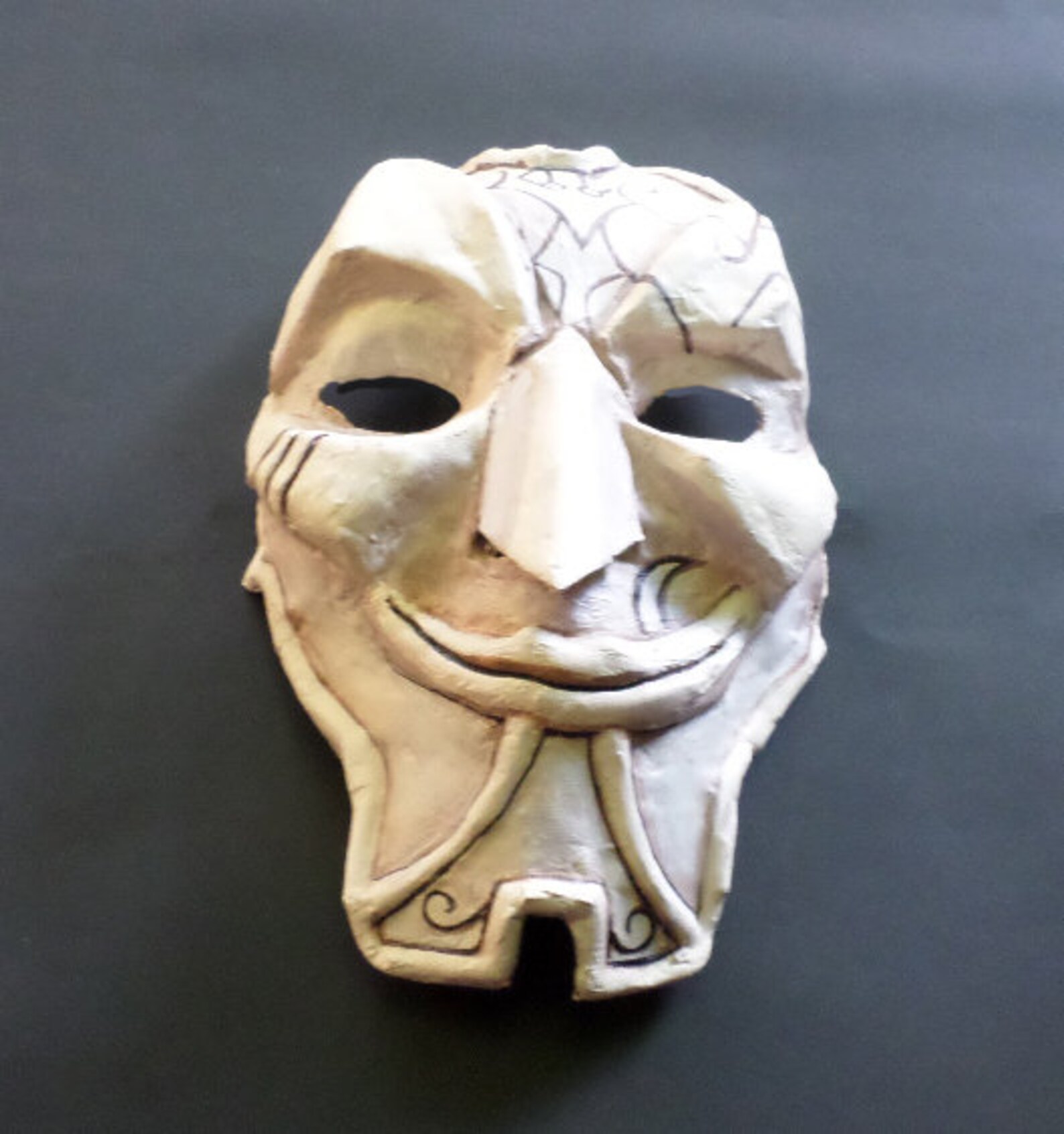 Djinn Mask Jinn Genie Mask Wearable Paper Mache | Etsy