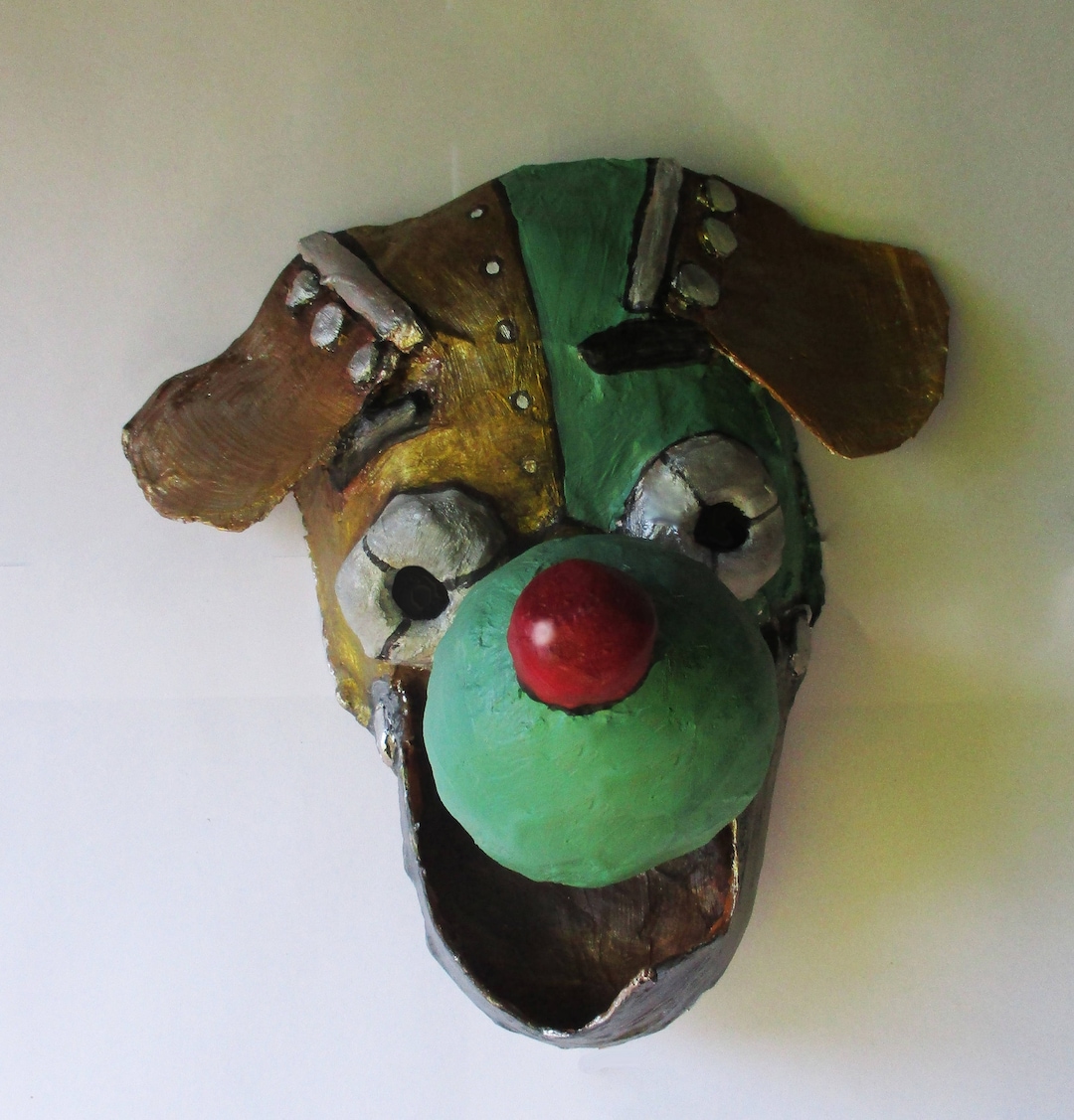 Robot Dog Mask, Dog Mask, Mask, Robot, Paper Mache, Wearable - Etsy