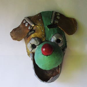 Robot Dog Mask, Dog Mask, Mask, Robot, Paper Mache, Wearable - Etsy