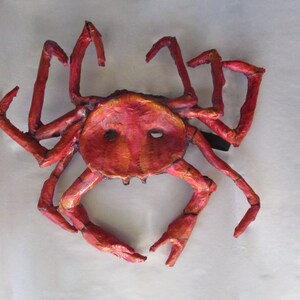 Crab Mask, Crustacean, Sea Creature, Mask,paper . Mache,wearable - Etsy