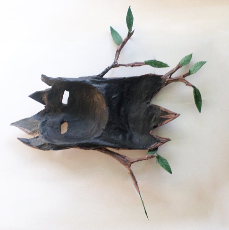 Tree Spirit Mask Log Costume Druid Woodland Forest Paper - Etsy