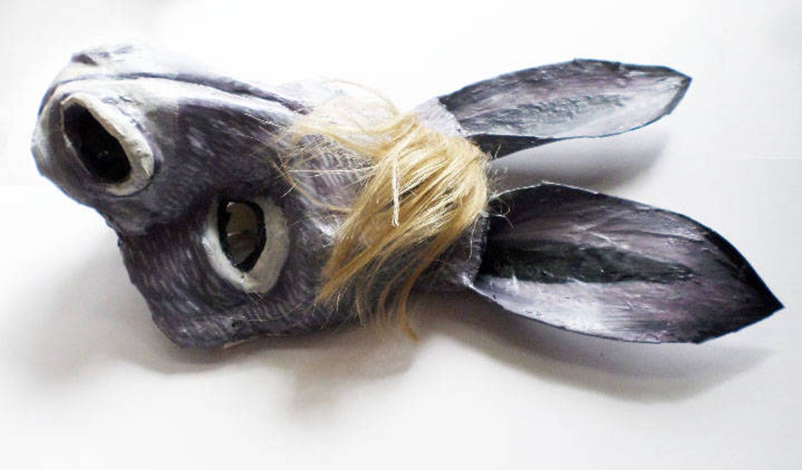 Donkey Mask Donkey Mule Animal Mask Wearable Paper Mache - Etsy
