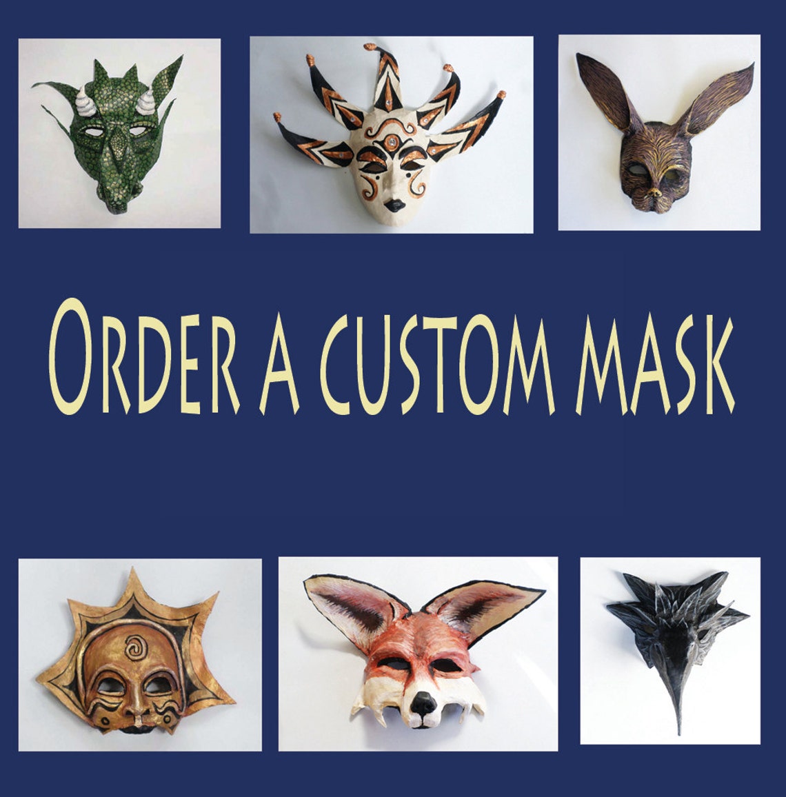 Custom Mask Commission, Unique Design, Special Order, Extra Large - Etsy