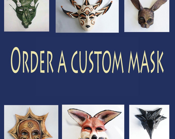 Custom Mask Commission Unique Design Special Order Extra - Etsy
