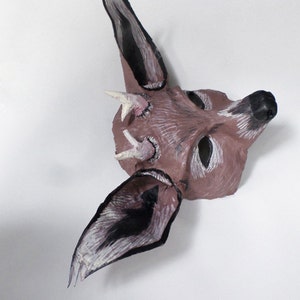 Deer Mask, Woodland Creature, Doe, Antlers, Animal Mask, Forest ...