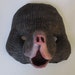Mole Mask Wearable Paper Mache Animal Mask Moldwarp Mole - Etsy