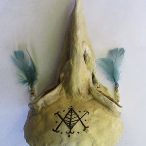 Voodoo Bird Skull Mask, Witchcraft, Voodoo, Paper Mache, Wearable - Etsy