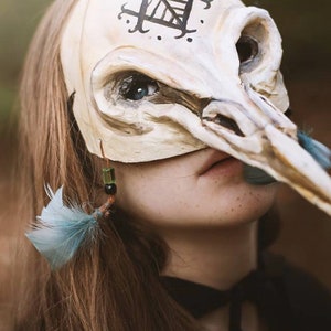 Voodoo Bird Skull Mask, Witchcraft, Voodoo, Paper Mache, Wearable - Etsy