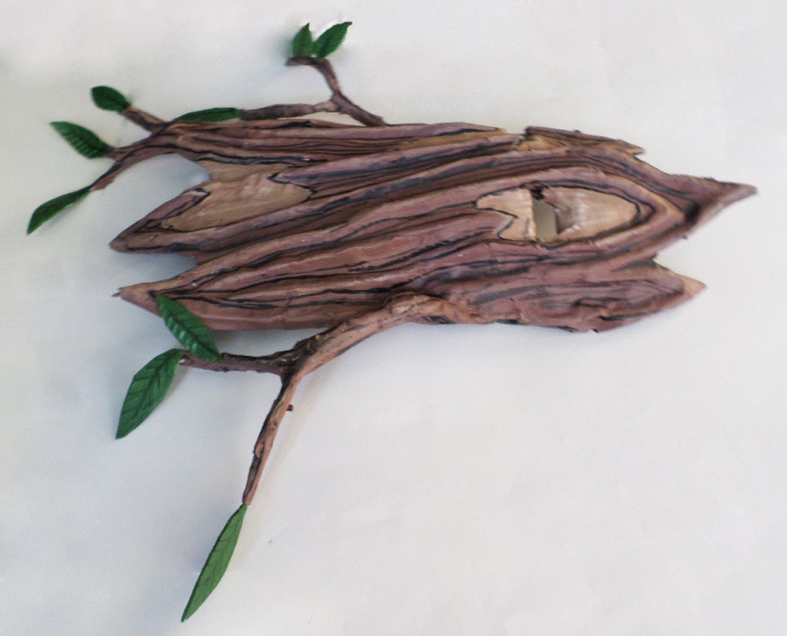 Tree Spirit Mask Log Costume Druid Woodland Forest Paper - Etsy