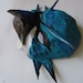 Blue Swallow Mask. Bird Mask, Wearable, Paper Mache, Mask - Etsy