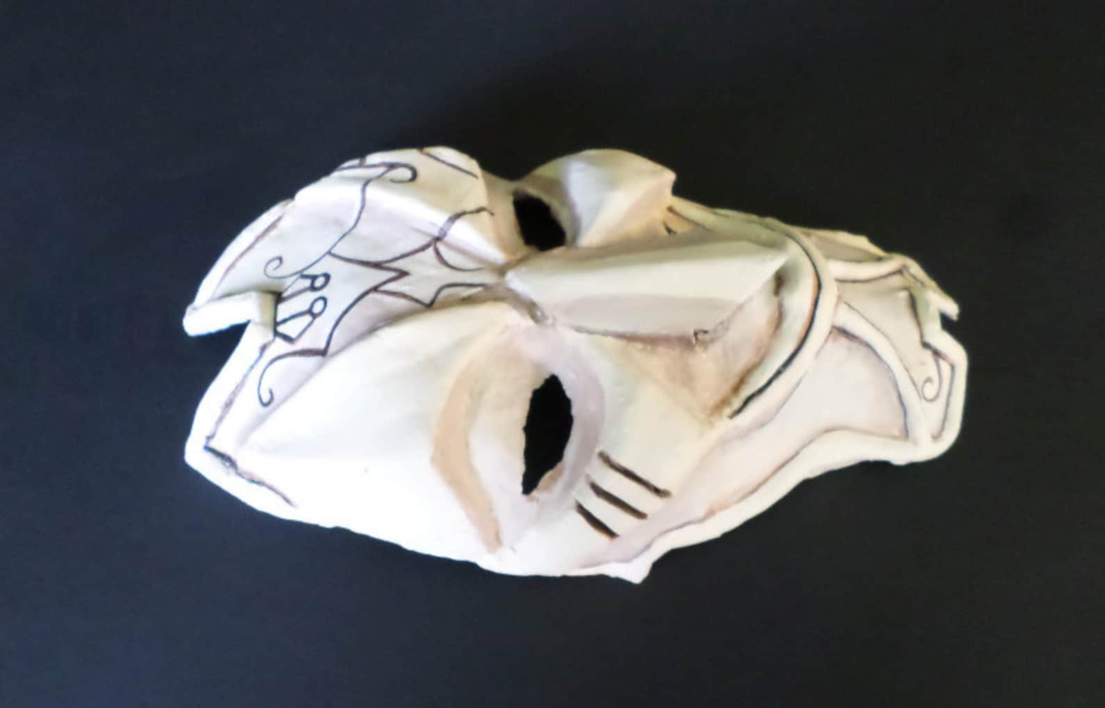 Djinn Mask Jinn Genie Mask Wearable Paper Mache | Etsy