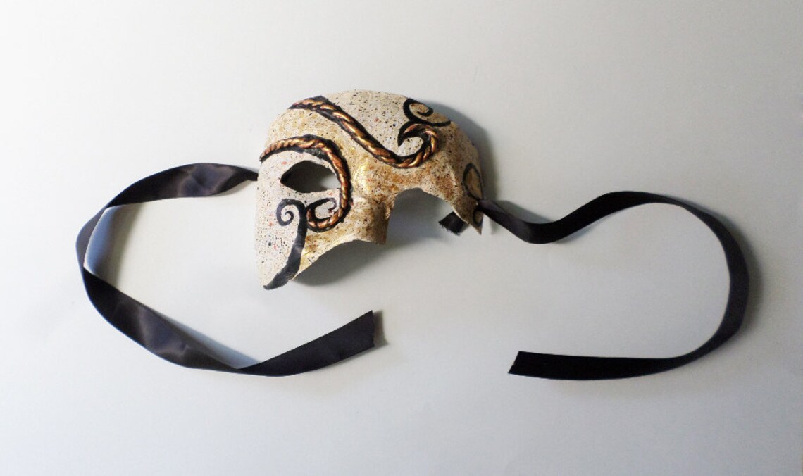 The Phantom of the Opera Mask Half Mask Partial Face Mask - Etsy