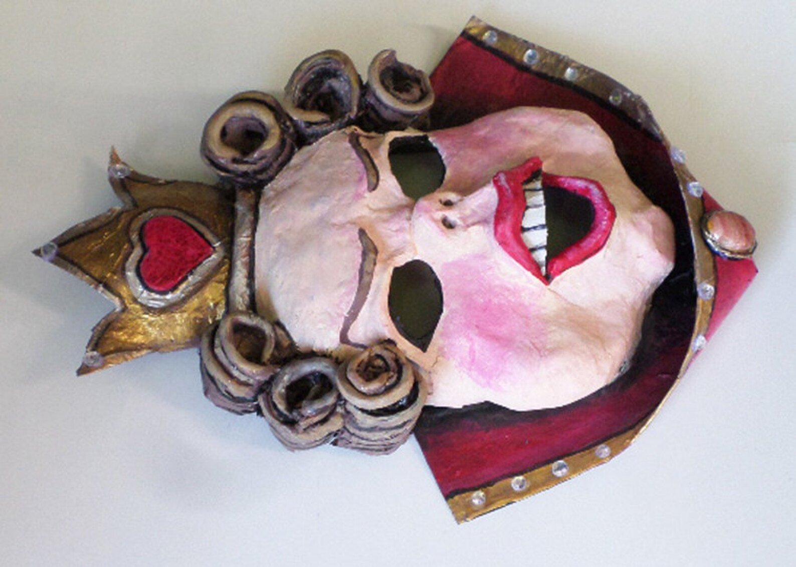 Queen of Hearts Mask Unique Mask Alice in Wonderland - Etsy