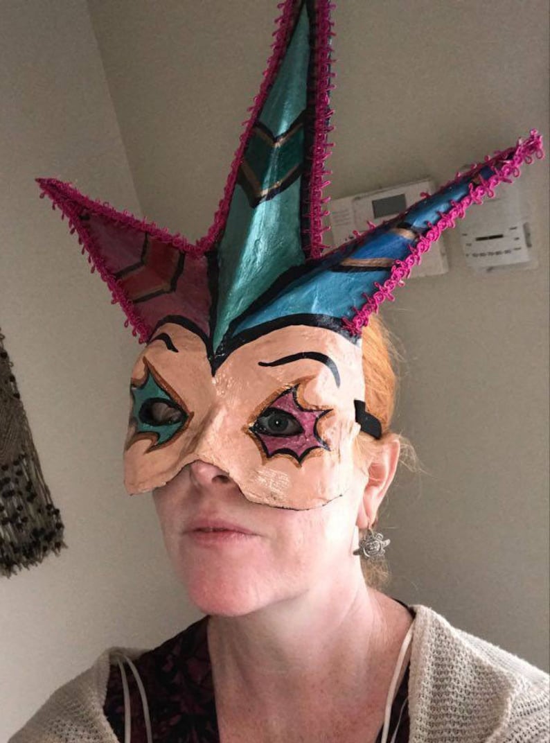 Starburst Carnival Mask Mardi Gras Carnival Festival Mask - Etsy