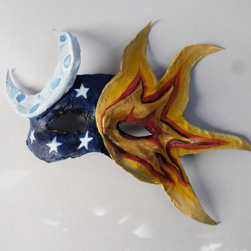 Sun and Moon Mask - Etsy
