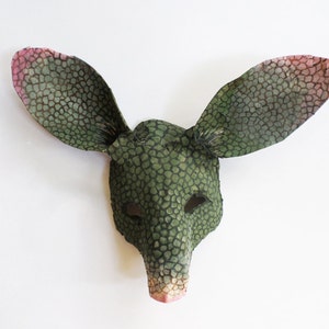 Armadillo Mask, Southwestern, Texas, Animal Mask, Unique Mask, Paper ...