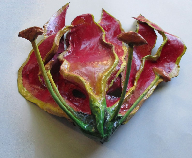 Flame Lily Mask Zimbabwe National Flower Lily Flower Mask - Etsy