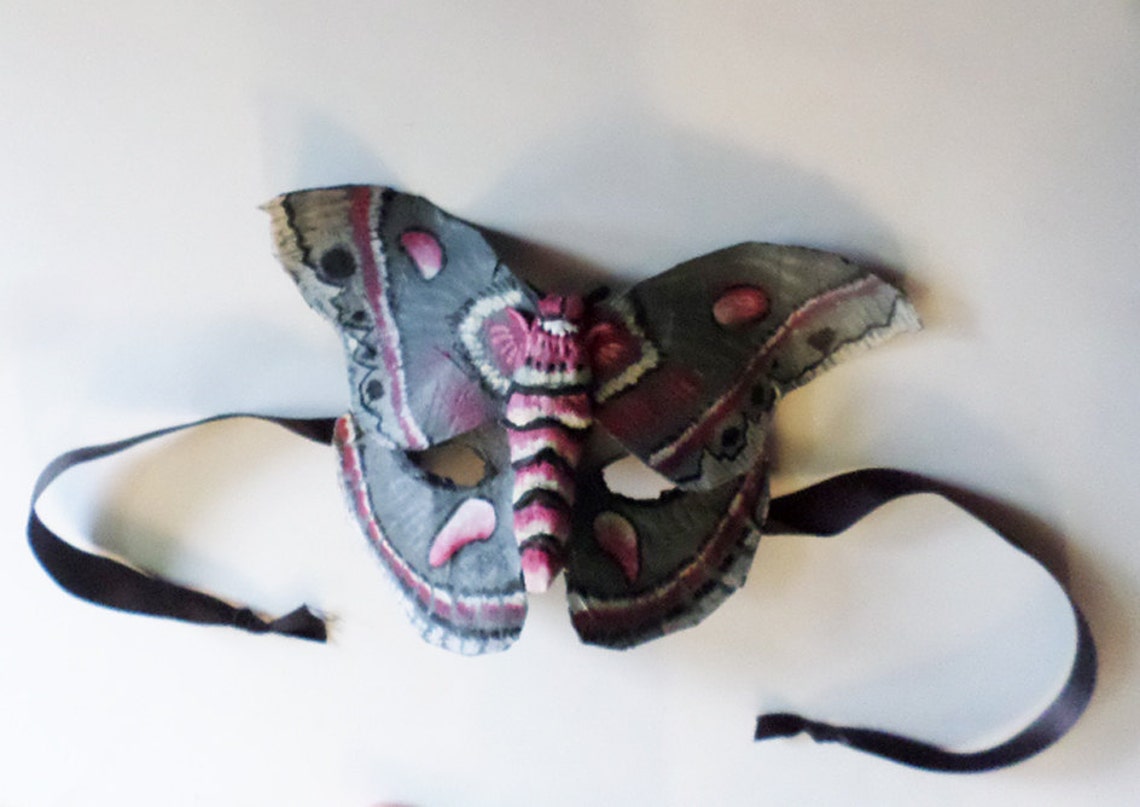 Cecropia Moth Mask Insect Butterfly unique mask paper | Etsy