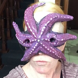 Starfish Mask, Sea Creature, Paper Mache, Wearable - Etsy