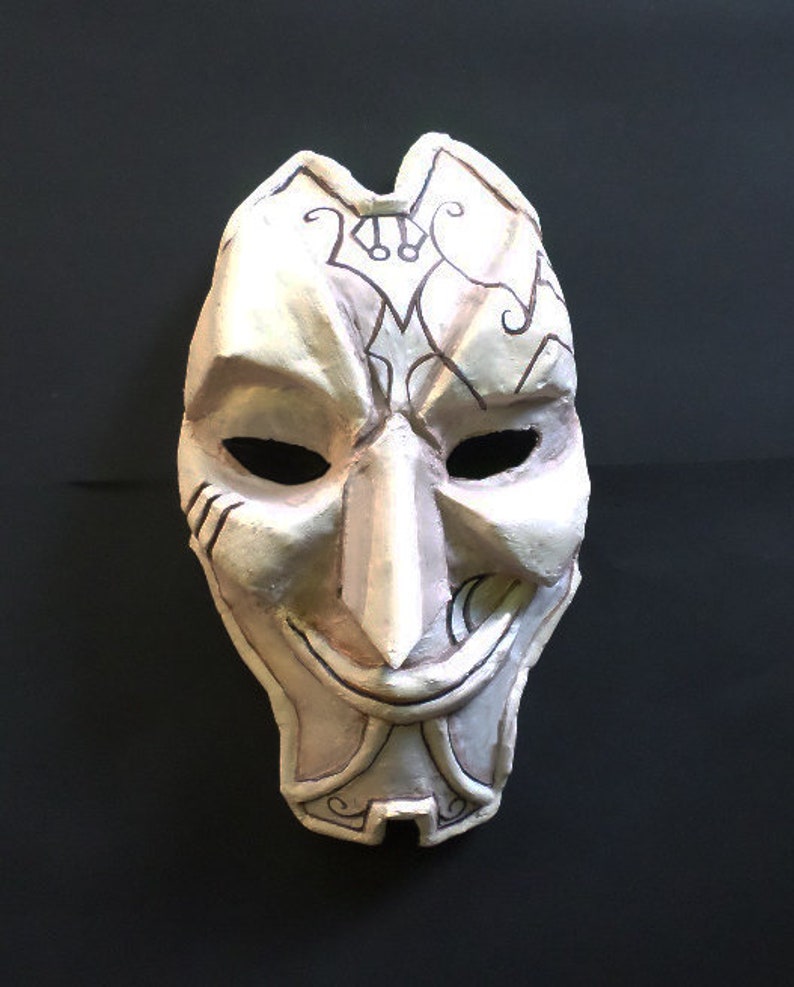 Djinn Mask Jinn Genie Mask Wearable Paper Mache | Etsy