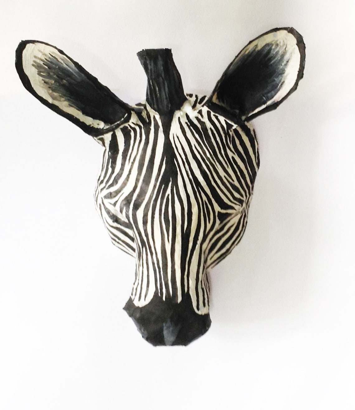 Zebra Mask African Wildlife Black and White Zebra Paper - Etsy