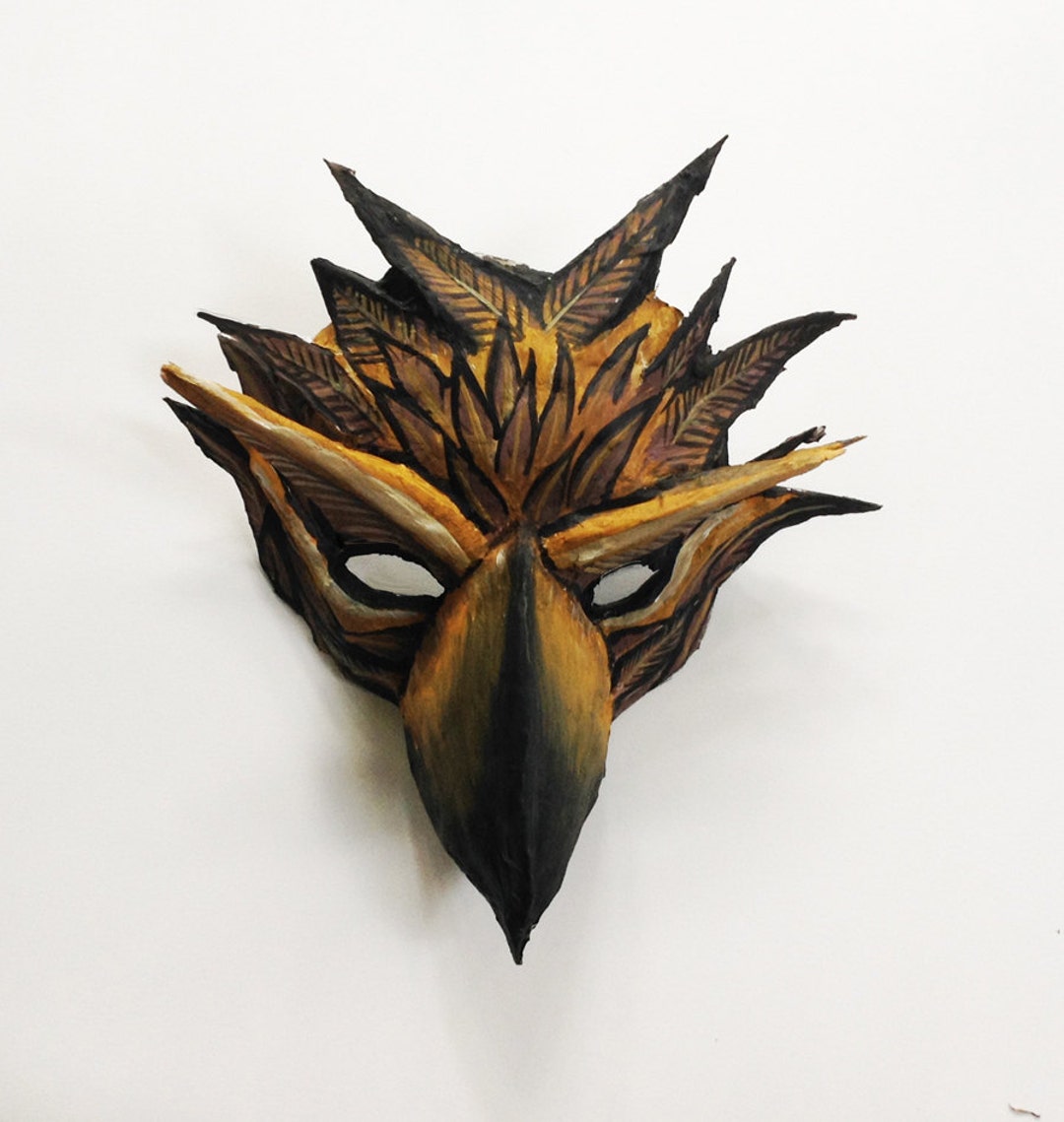 Hawk Mask, Mask, Bird of Prey, Bird Mask, Unique Mask, Paper Mache ...