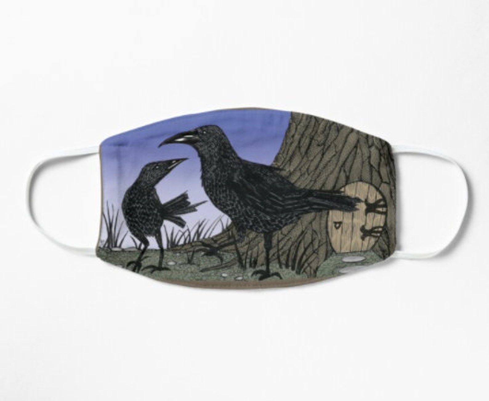The Door in the Tree Face Mask, Crows, Doorway - Etsy
