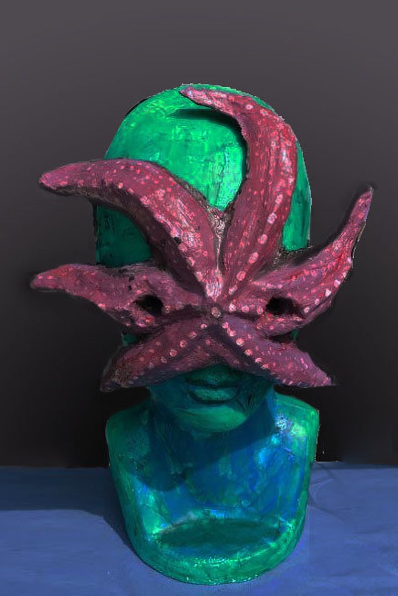 Starfish Mask, Sea Creature, Paper Mache, Wearable - Etsy