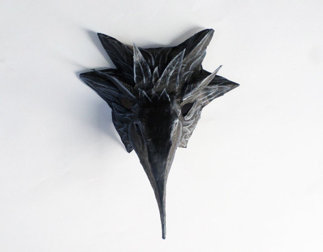 Raven Mask, Crow, Blackbird Mask, Unique Mask, Gothic Design, Paper ...