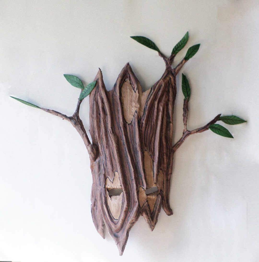 Tree Spirit Mask, Log Costume, Druid, Woodland, Forest, Paper Mache ...