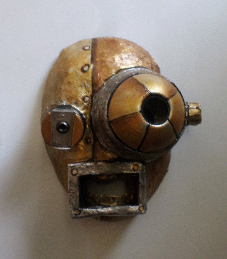 Bugeyed Robot Mask Paper Mache Cosplay Wearable Robot - Etsy