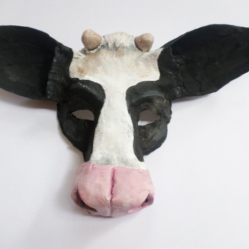 Cow Mask - Etsy