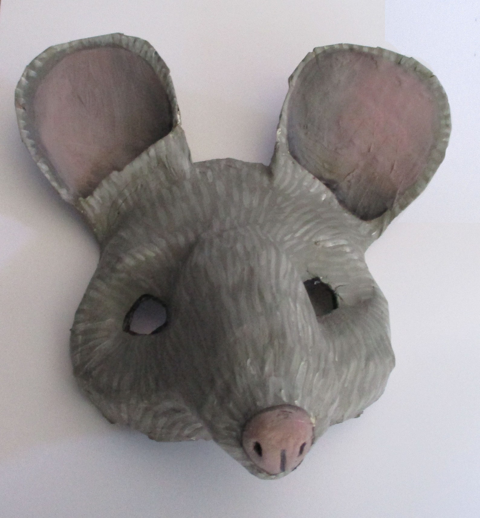 Mouse Mask Rodent Paper Mache Wearable Mouse Gray Mouse - Etsy