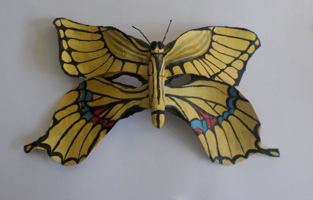 Butterfly Mask-southwestern Tiger Swallowtail, Yellow Mask, Half Mask ...