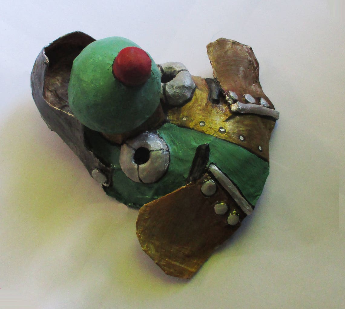 Robot Dog Mask Dog Mask Mask Robot Paper Mache Wearable | Etsy