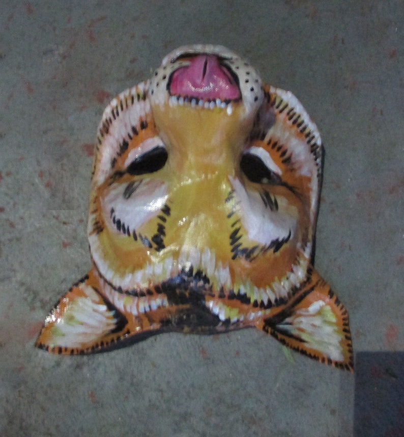 Tiger Cub Mask Baby Bengal Tiger Mask Costume Wearable - Etsy