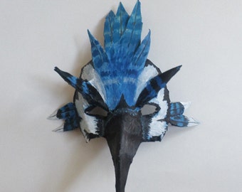 Blue Bird Mask - Etsy